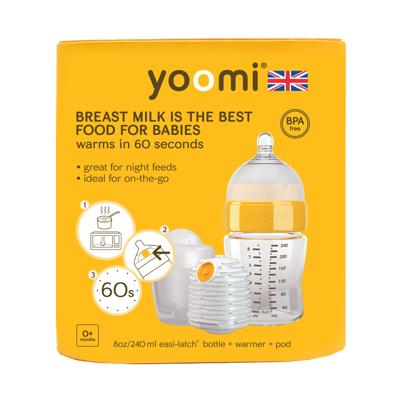 YOOMI 240ml Feeding System: Yoomi Bottle + Warmer + Microwave Pod – TV Mall