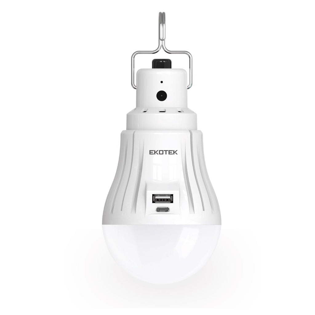 EKOTEK ONE PLUS Rechargeable DC Light Bulb With Solar Panel – TV Mall