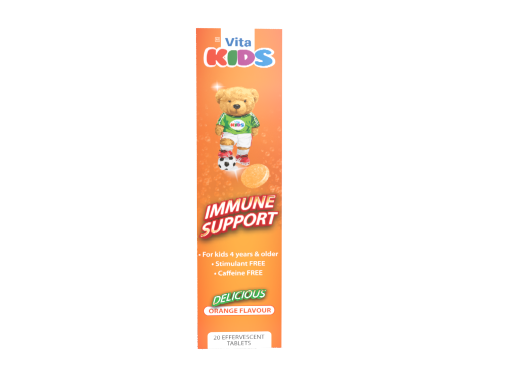 Vita Kids Immune Support Effervescent Tablets 20s Orange – TV Mall